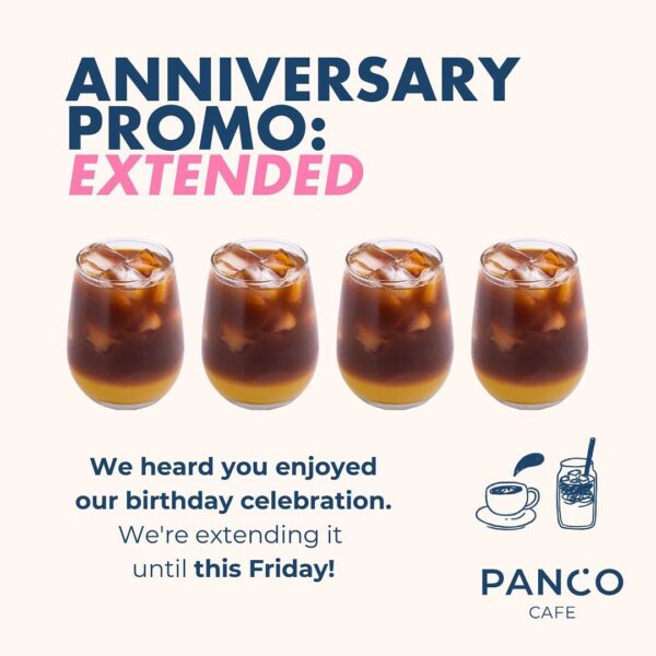 Panco Cafe Celebrates One Year Anniversary with Free Coffee | Booky